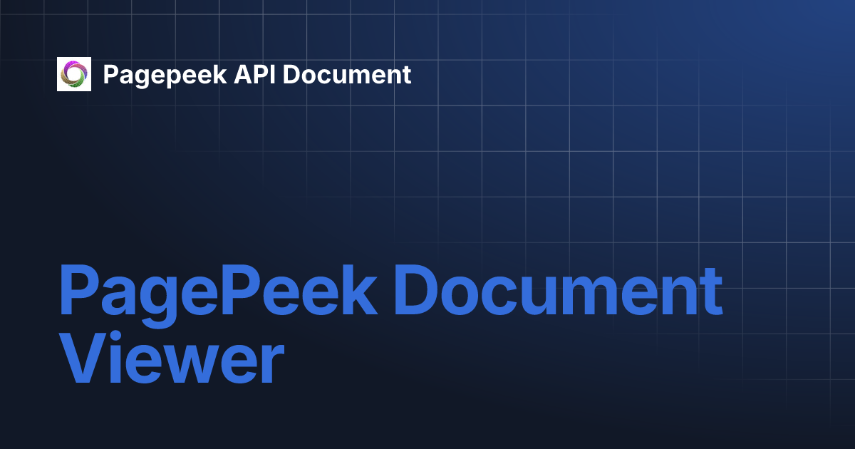 PagePeek Document Viewer | Pagepeek API Document